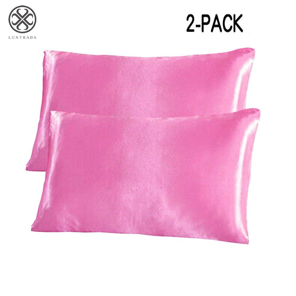 Luxtrada Set of 2 Solid Color Pillowcases Pillow Cover for Home Bedroom ...