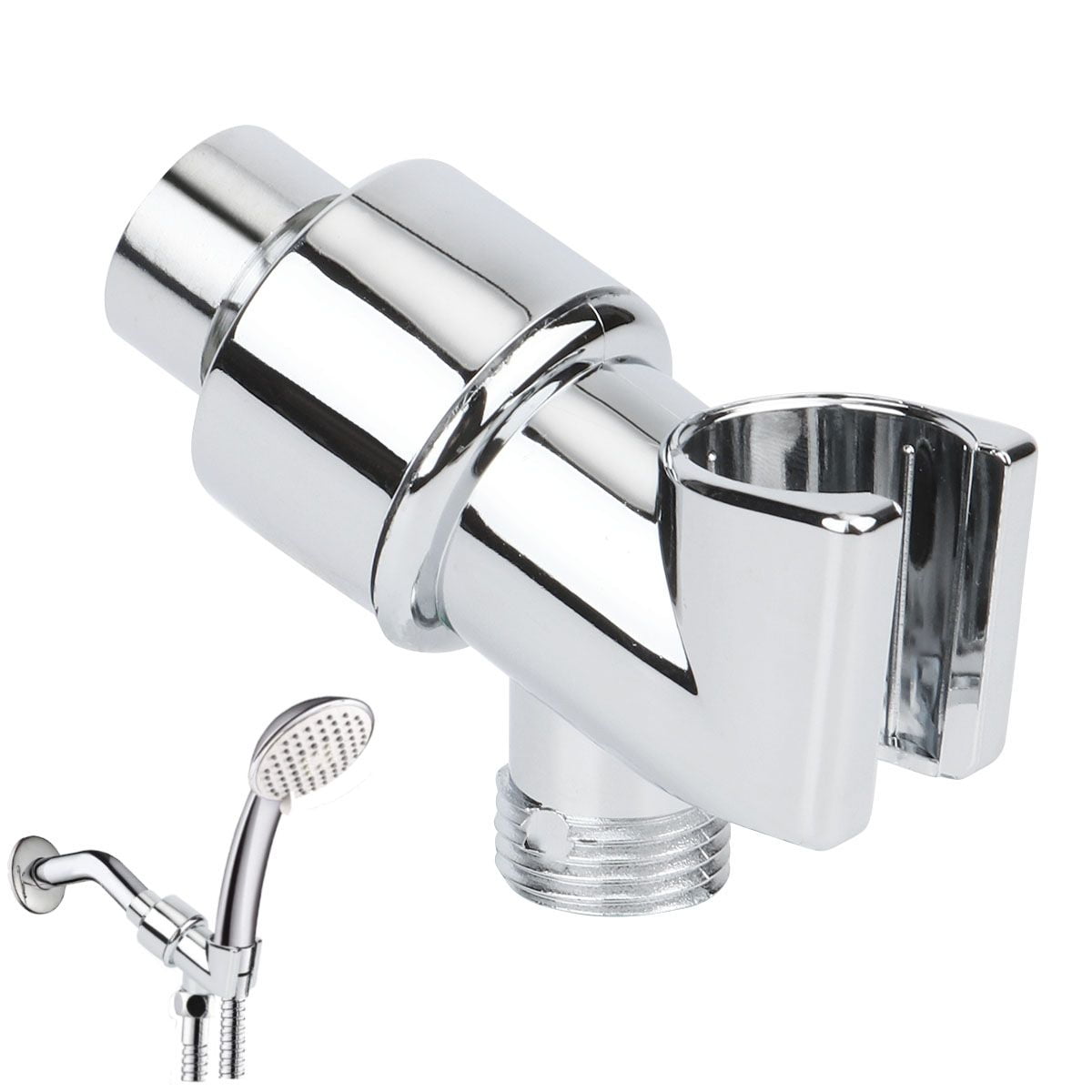 Luxtrada Shower Head Holder with Swivel Brass Pivot Ball, Adjustable ...