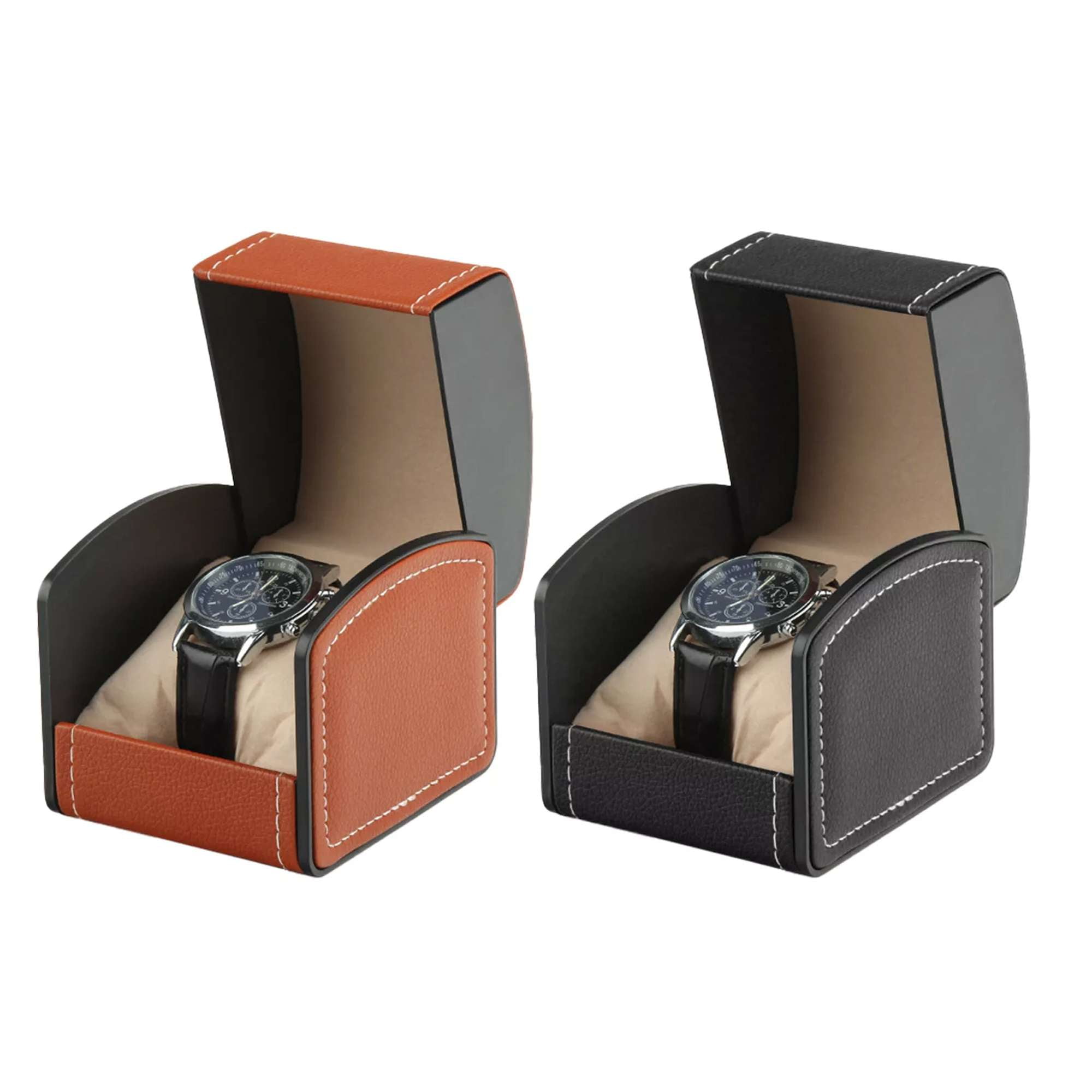 Luxtrada Single Watch Box Travel Case Storage Display Watches PU ...