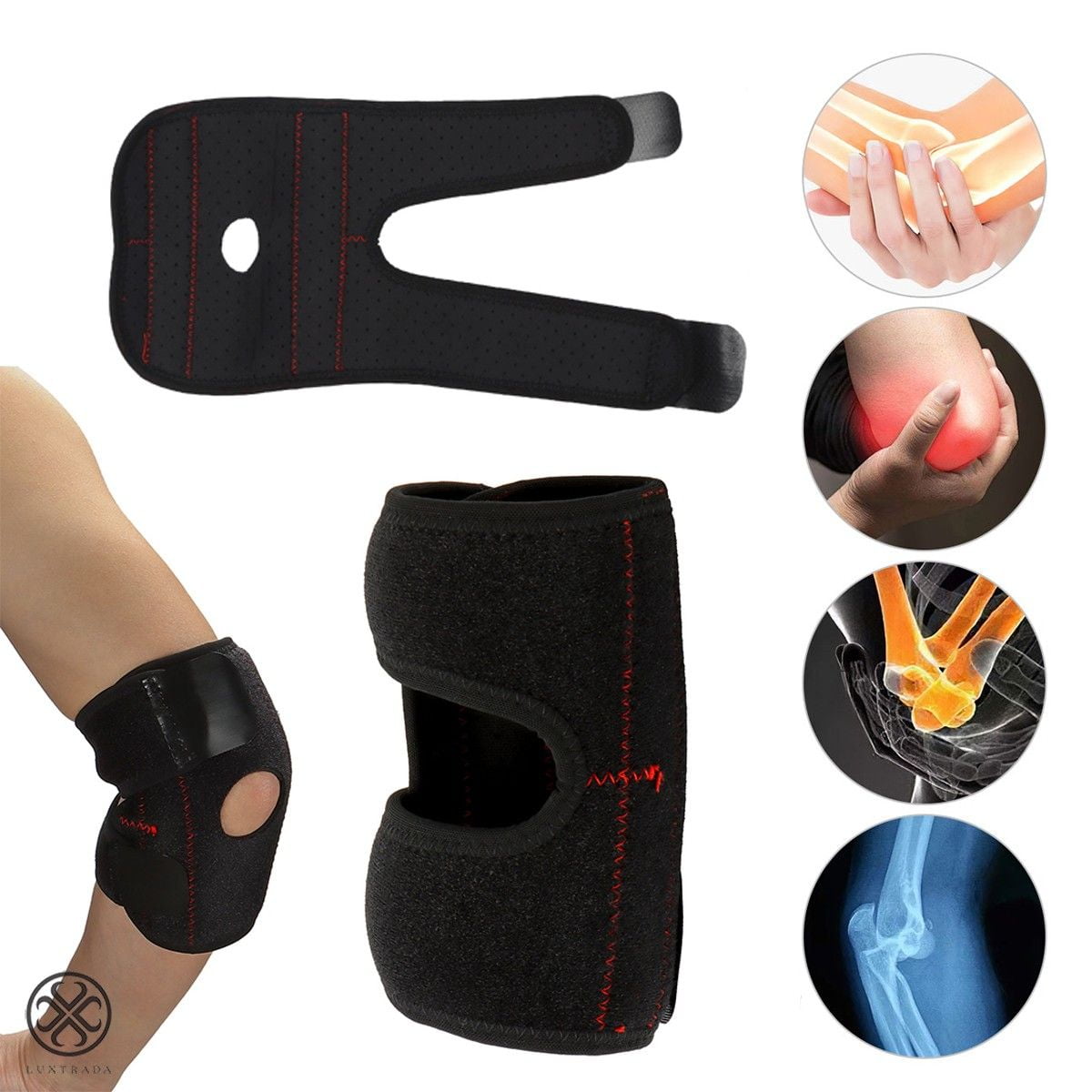 Luxtrada Tennis Elbow Brace Support Splint Arm Sleeve Tendonitis Joint ...