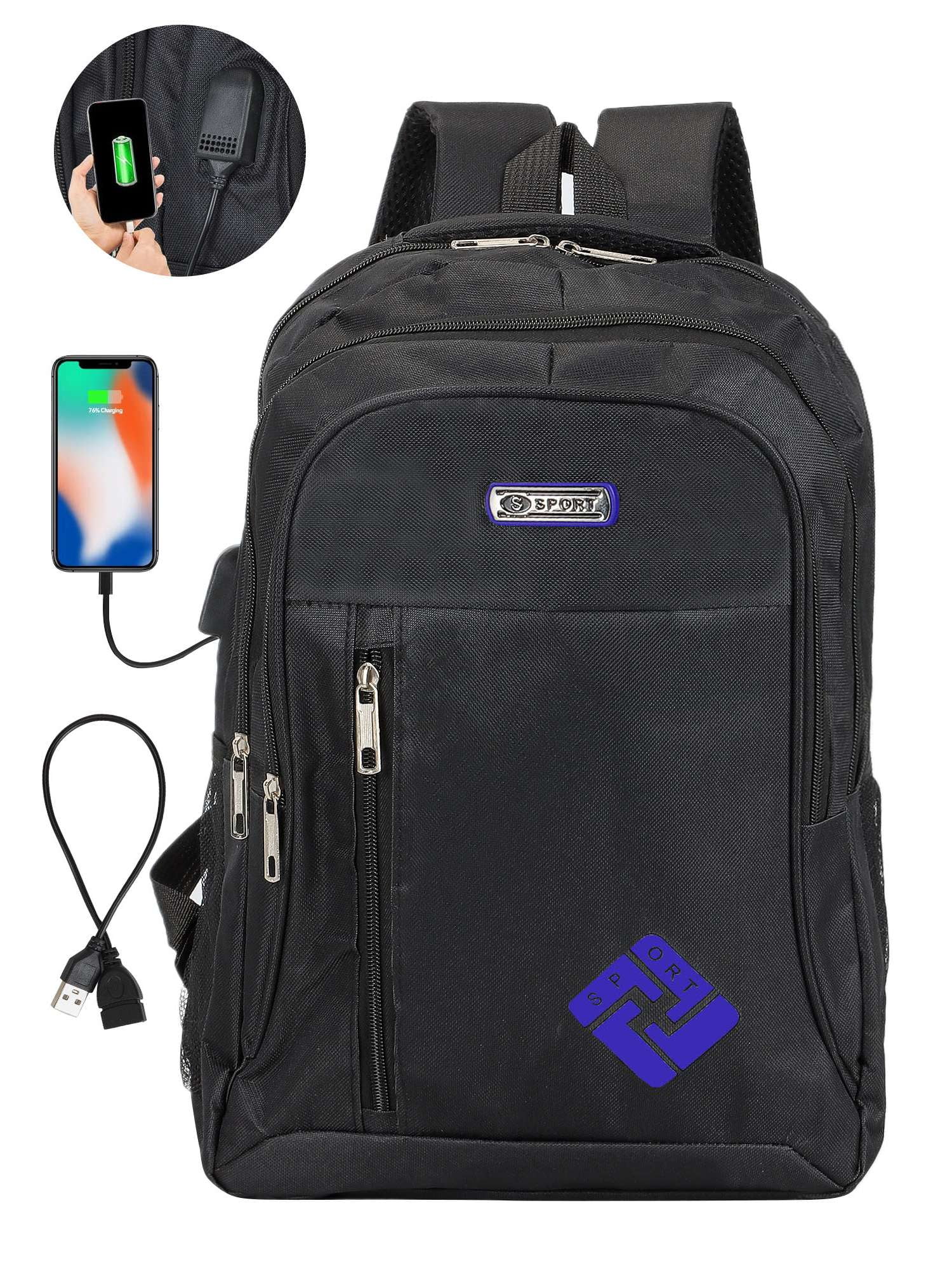 Luxtrada Travel Laptop Backpack Waterproof Anti Theft Backpack with USB ...