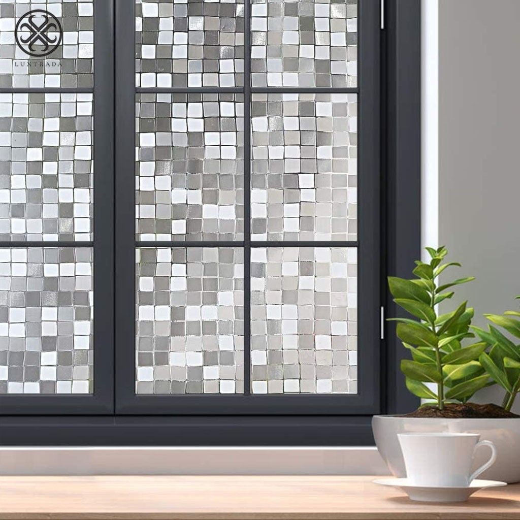 Luxtrada Window Vinyl Stained Glass Window Decals Static Cling Window ...