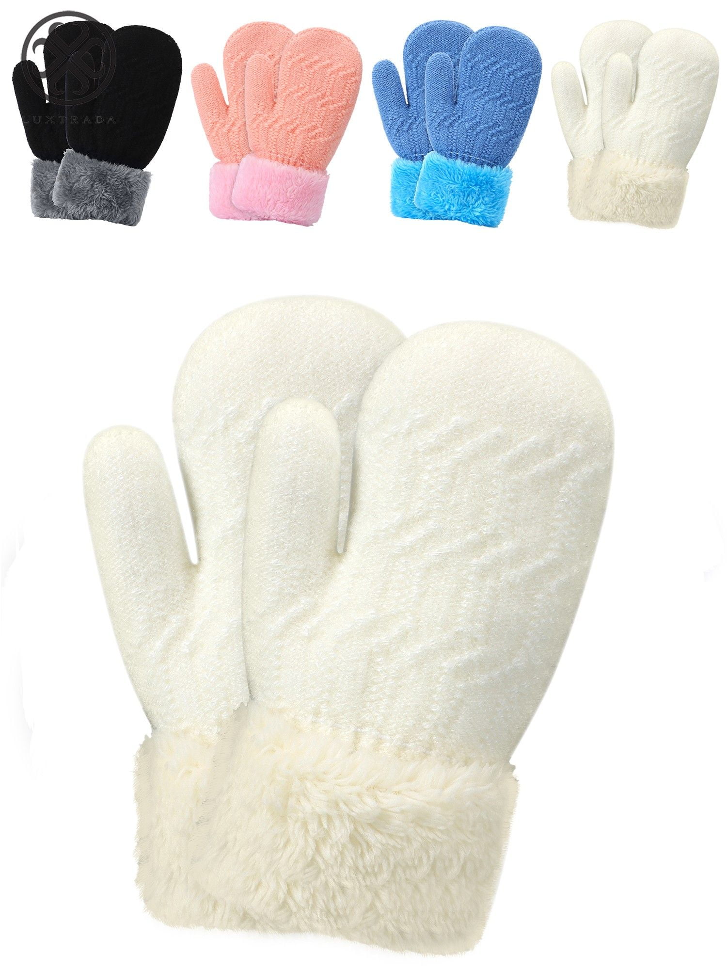 Luxtrada Winter Mittens Gloves for Baby Kids Toddler Newborn Infant ...