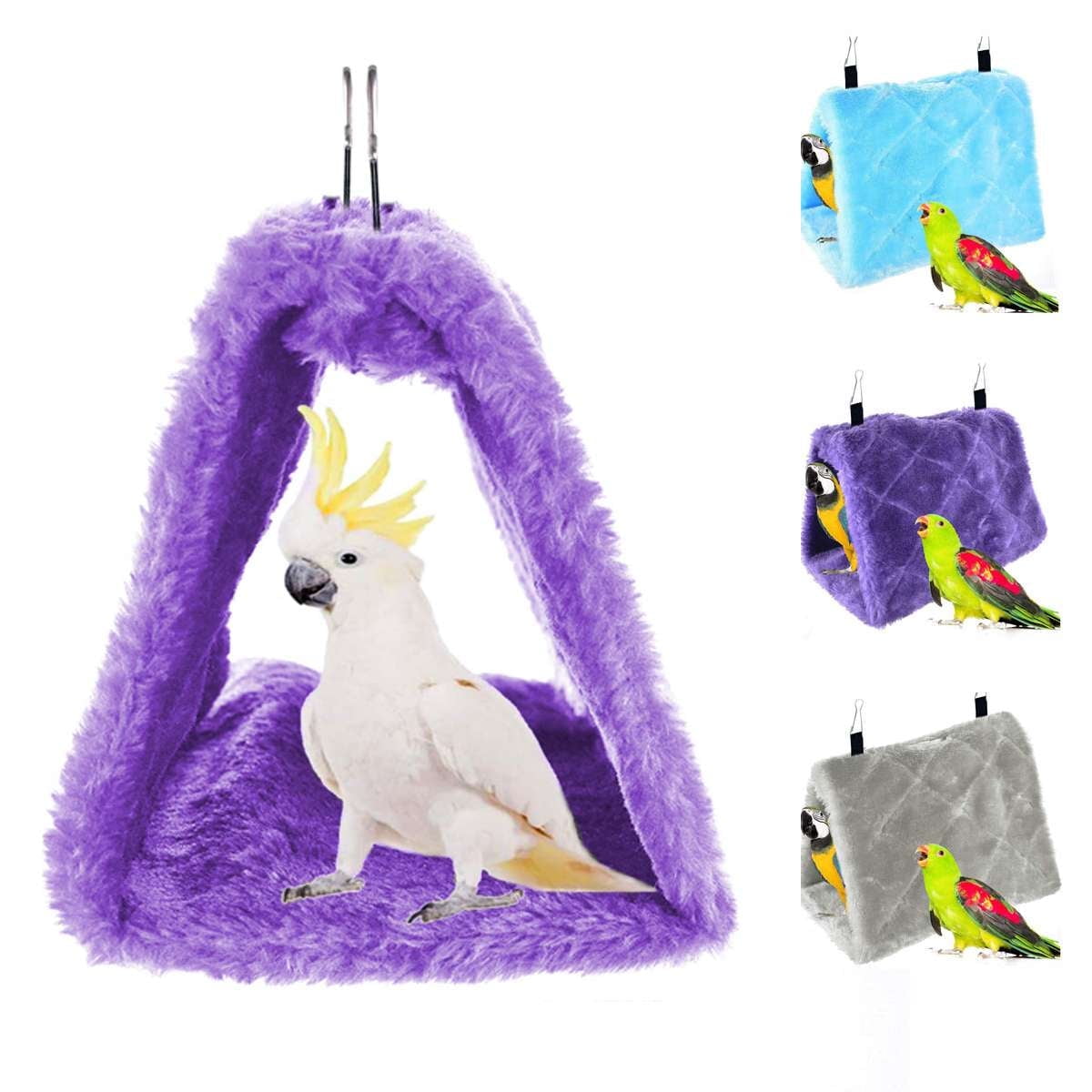 Luxtrada Winter Warm Bird Nest House Shed Hut Hanging Hammock Finch ...