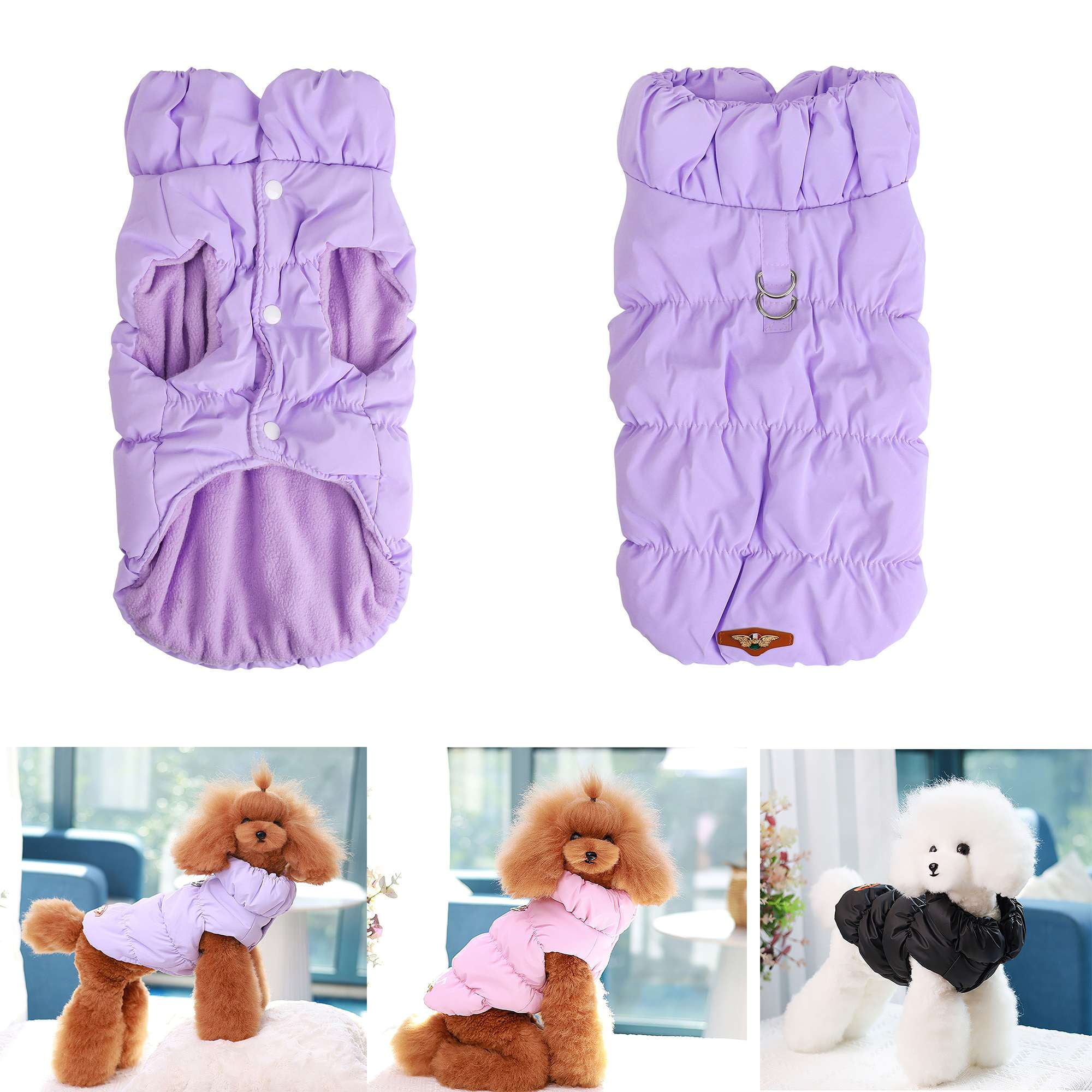 Luxtrada Winter Warm Dog Coat Vest Jacket Vest Dog Sweater Waterproof ...