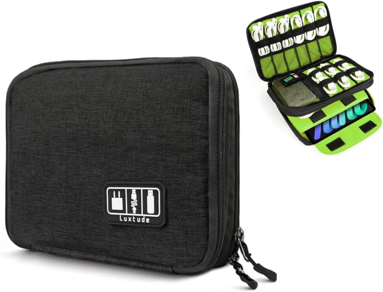 Luxtude Cord Organizer Travel, Cable Organizer Bag, Portable ...