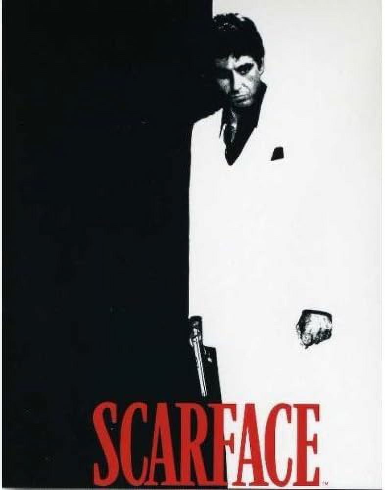 Luxuary Plush Black White Red Scarface (Tony Montana) Blanket Throw ...