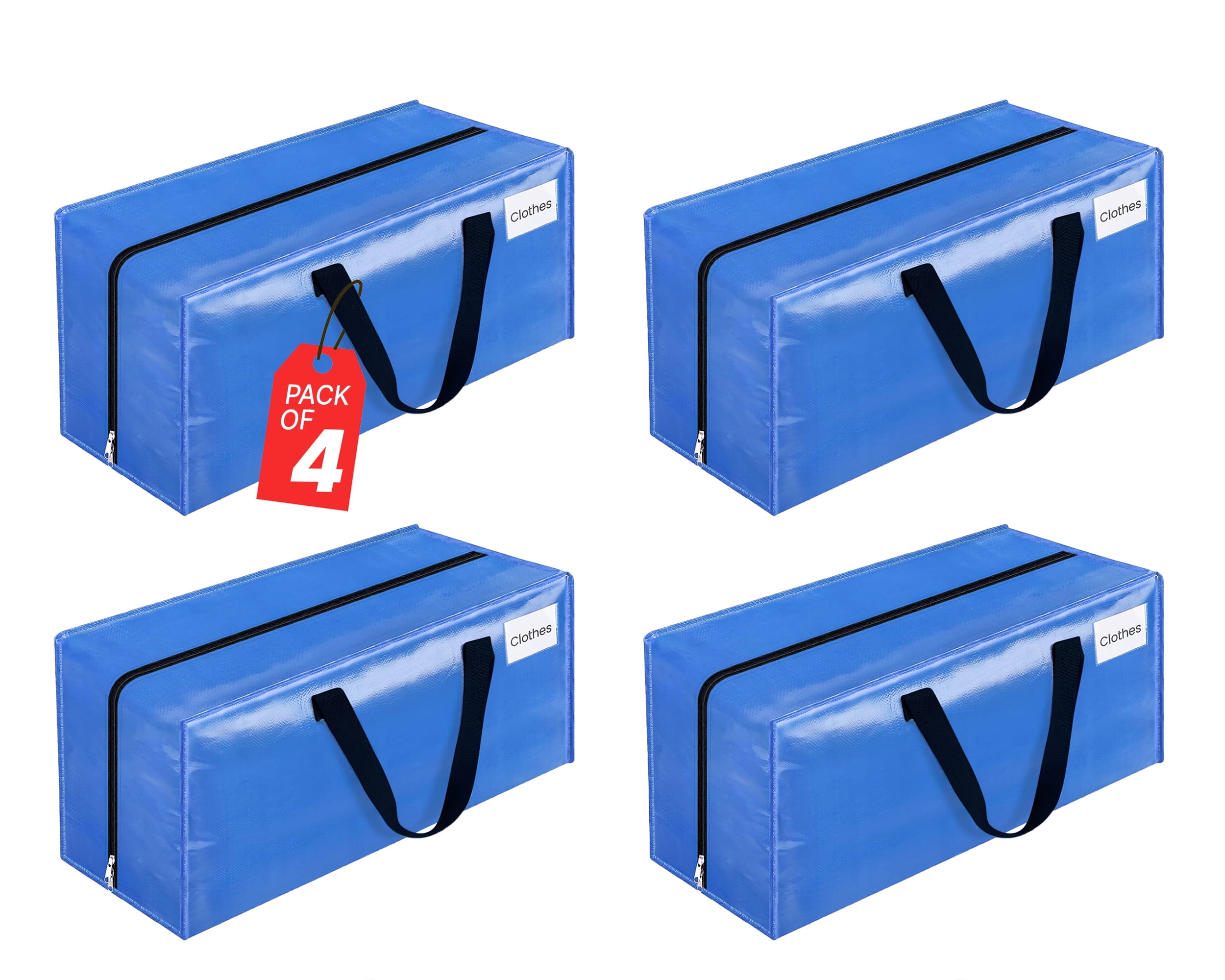 Luxuriaz Heavy Duty Closet Organizers for Adults, Moving Bags with ...