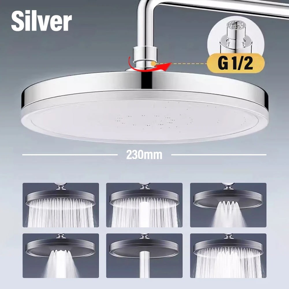Luxurious 6 Modes High Pressure Showerhead with Large Flow and 230mm ...