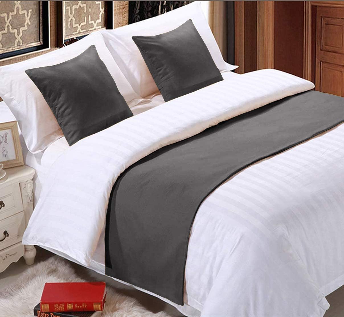 Luxurious 800 Thread Count 100% Egyptian Cotton Solid 3 Piece Bed ...