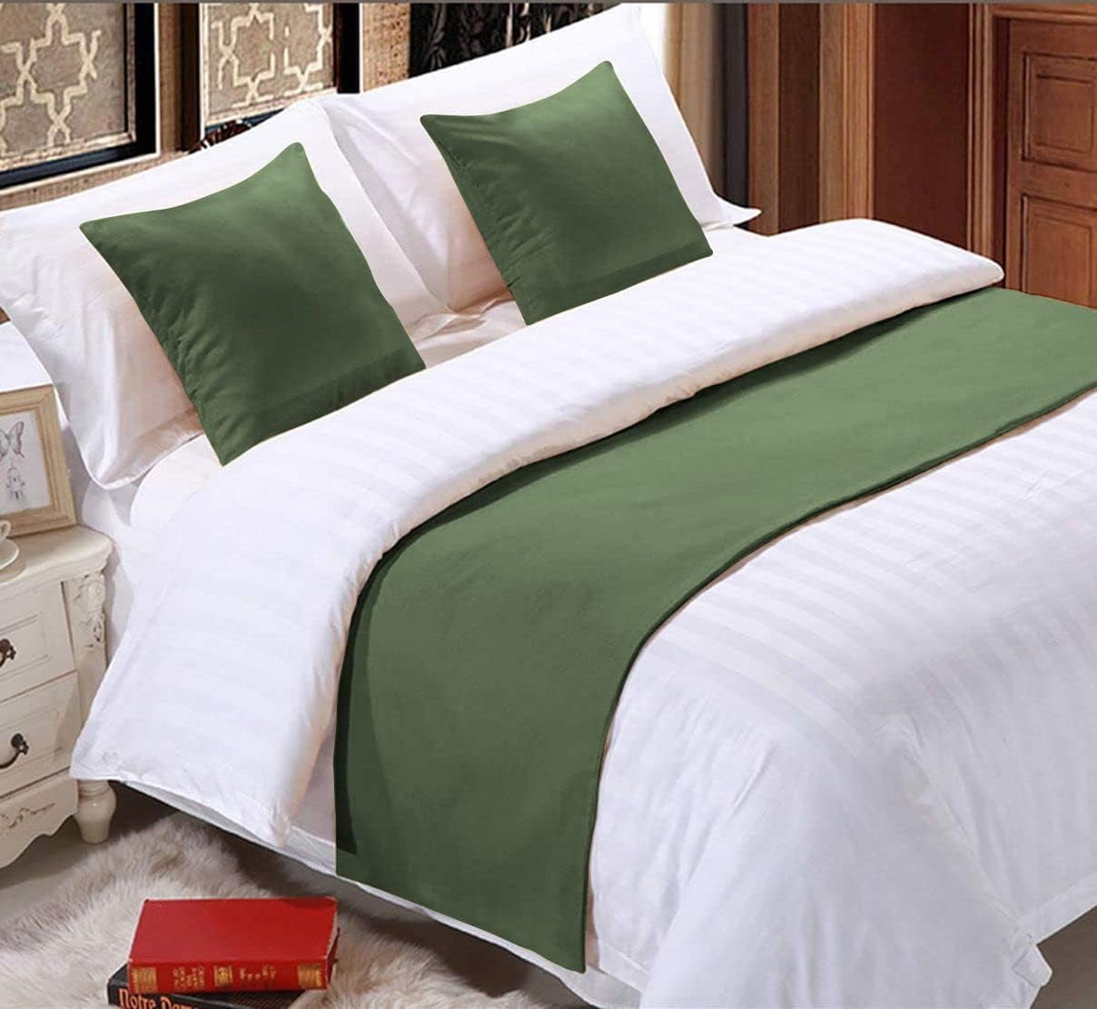 Luxurious 800 Thread Count 100% Egyptian Cotton Solid 5 Piece Bed ...