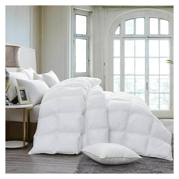 California (Cal) King Size Luxurious 1200 Thread Count Goose Down ...