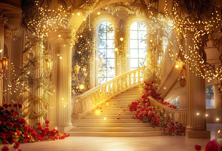 Luxurious Castle Carpet Stairs Kids Birthday Wedding Portrait r ...