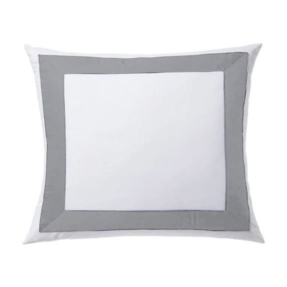 Luxurious Collections 400TC Cotton Sateen Border Frame Euro Sham 10" X ...