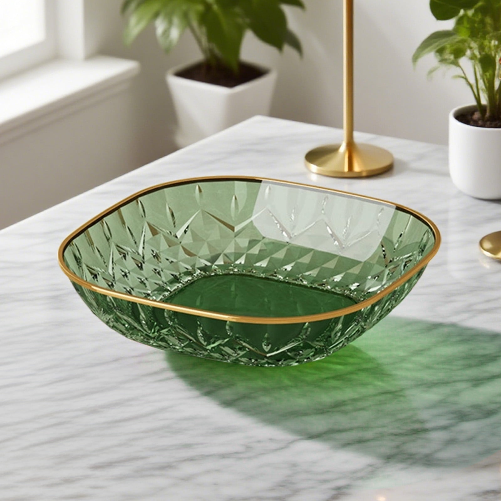 Luxurious Dinner Piates Transparent Fruit Plates For Home Use Highend ...