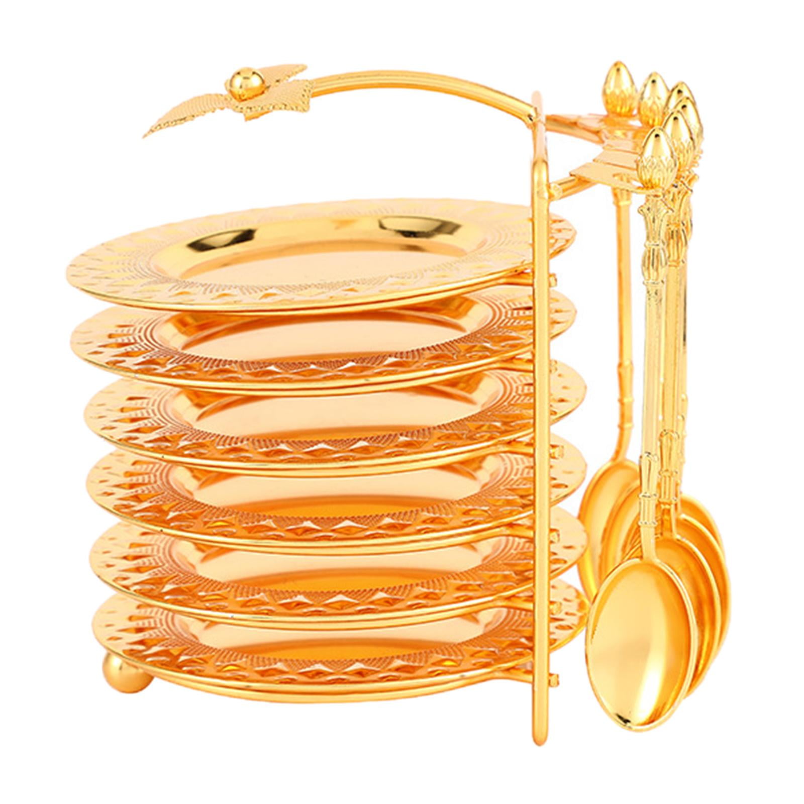 Luxurious Dinnerware Set Plate Spoon Safe for Restaurant Cupboard ...