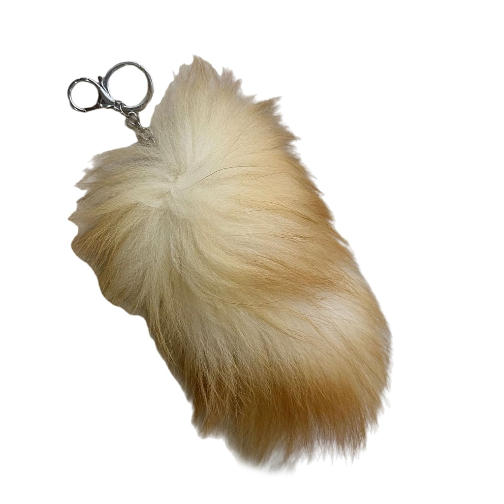 Luxurious Faux Foxes Tail Pendant Faux Foxes Tail Key Rings Plush Soft ...