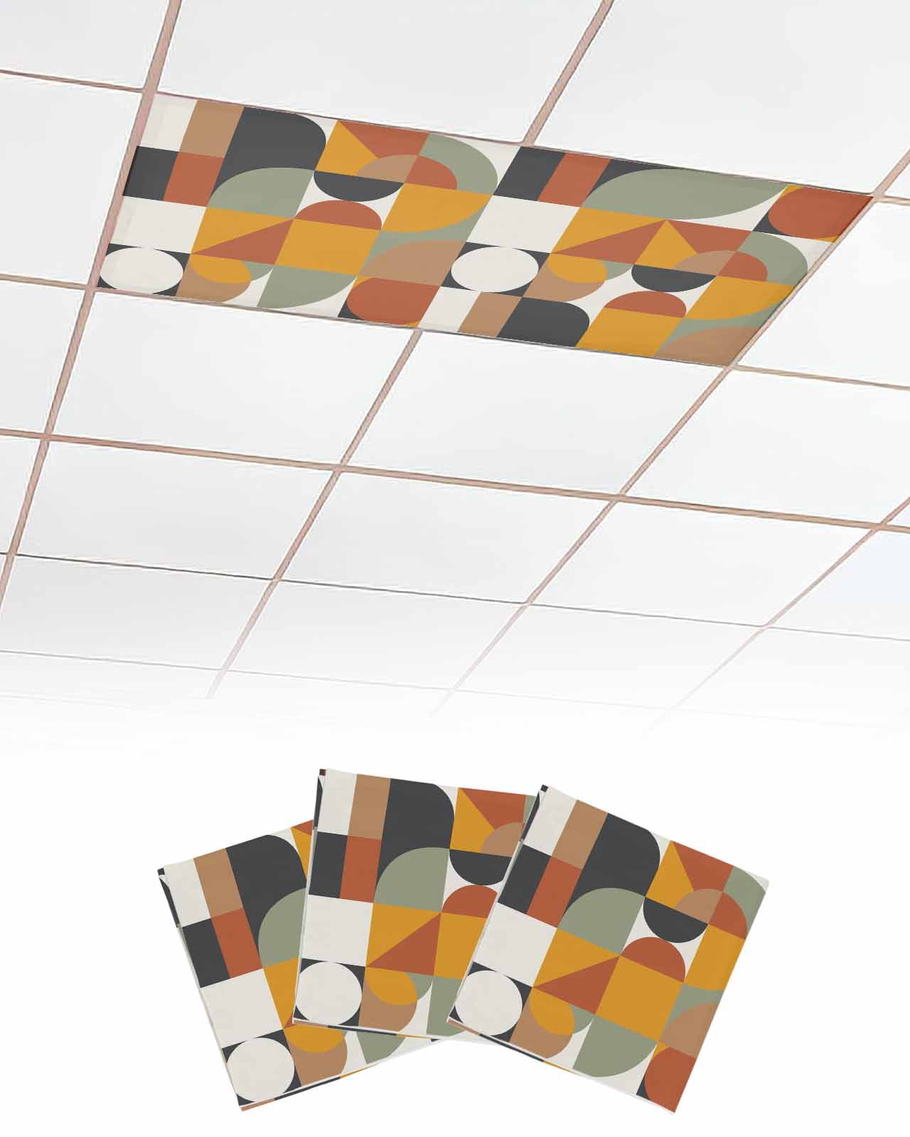 Luxurious,Fluorescent Light Covers for Ceiling Lights 4x2 feet,3 Pack ...
