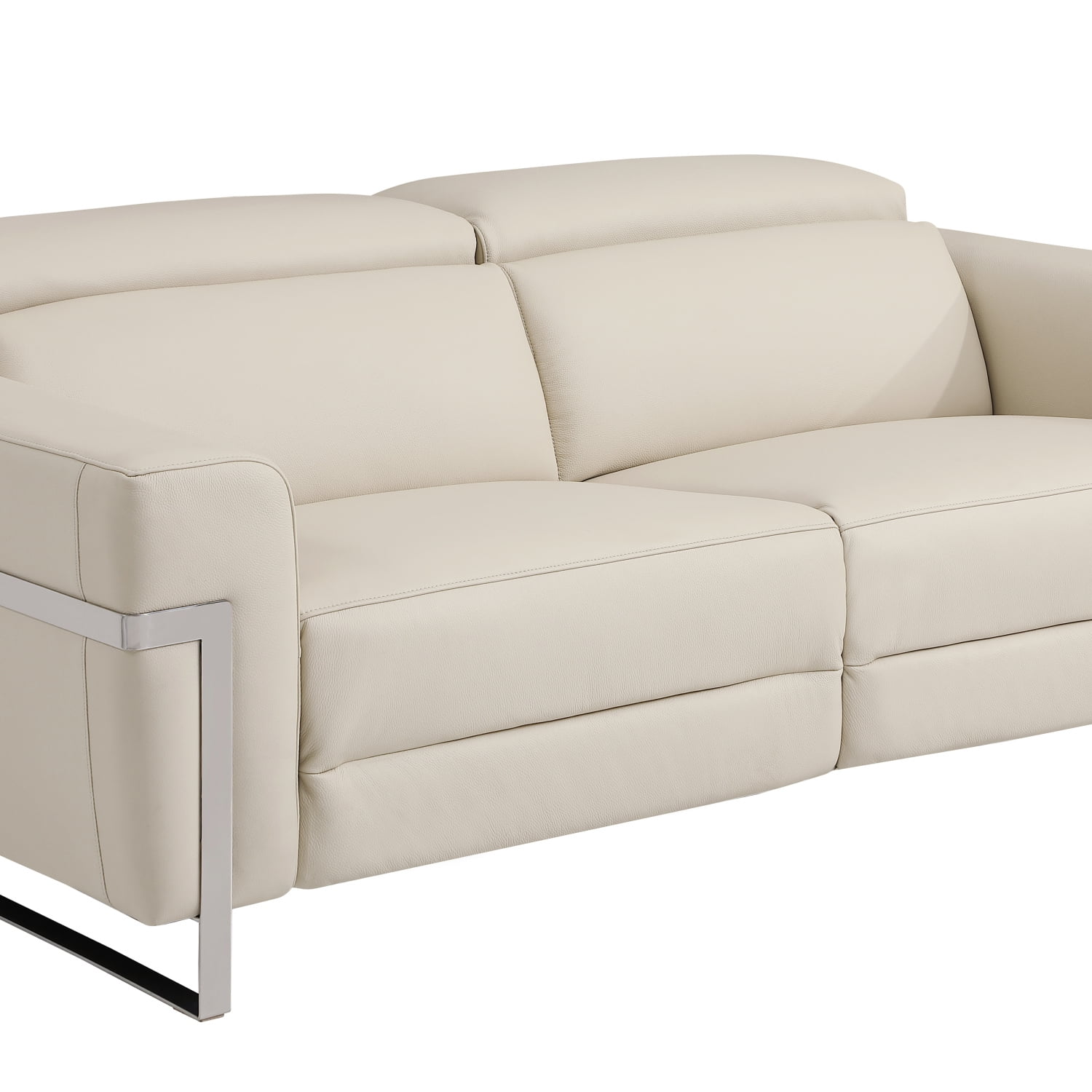 Luxurious Global United Top Grain Italian Leather Recliner Sofa with ...