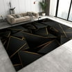 GLORY RUGS Modern 2x7 Dark Red Circles Geometry Soft Hand Carved Area ...