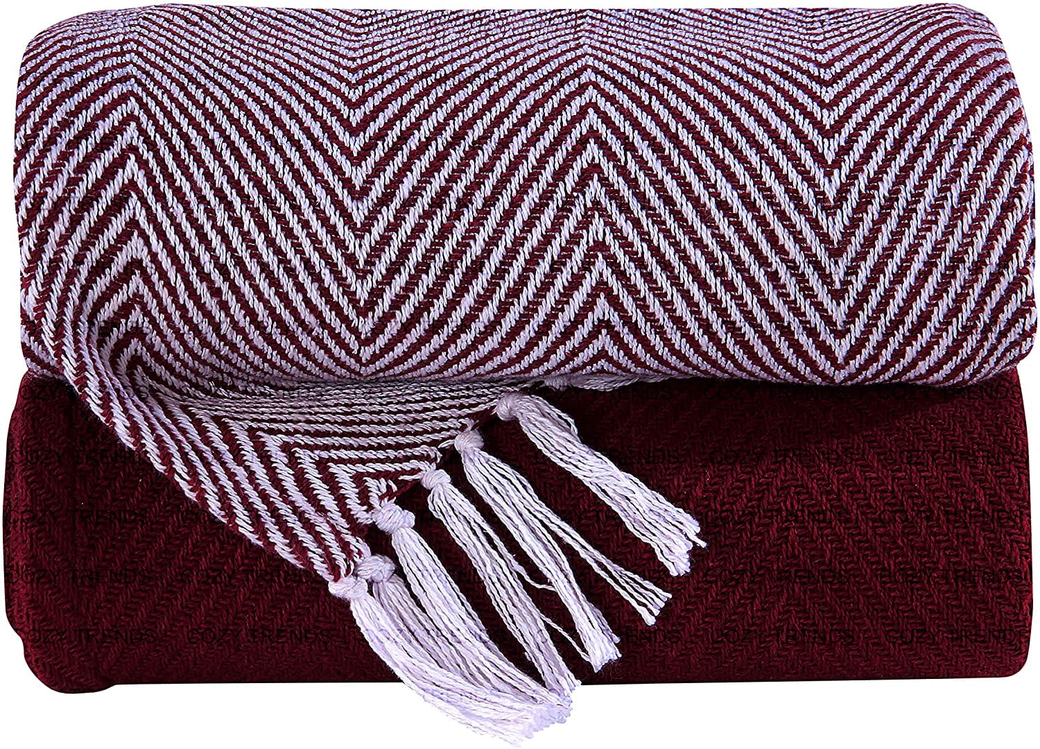 Luxurious Hand Woven Cozy Warm Combed Cotton All Season Indoor Outdoor ...