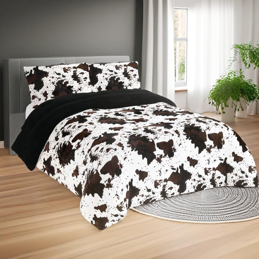 Luxurious King Size Cow Print Comforter Set – Includes Comforter and ...
