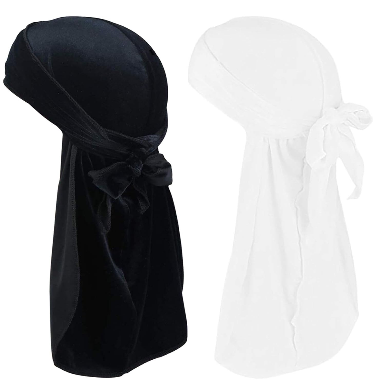 Luxurious Long-Tail Velvet Waves Du-rag Set - Perfectly Achieved and ...