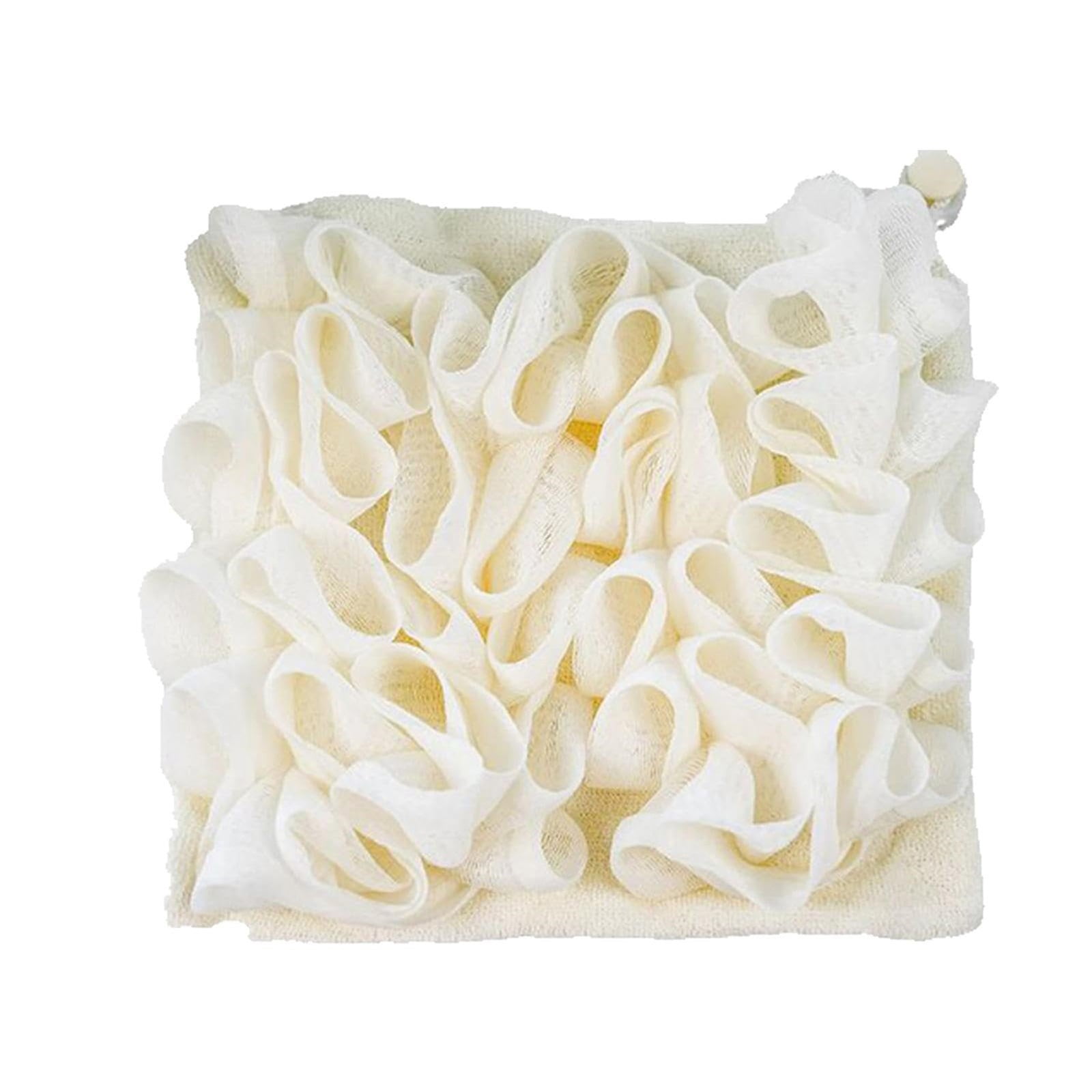 Luxurious Pink Shower Loofah Sponge Exfoliating Bath Pouf for Gentle ...