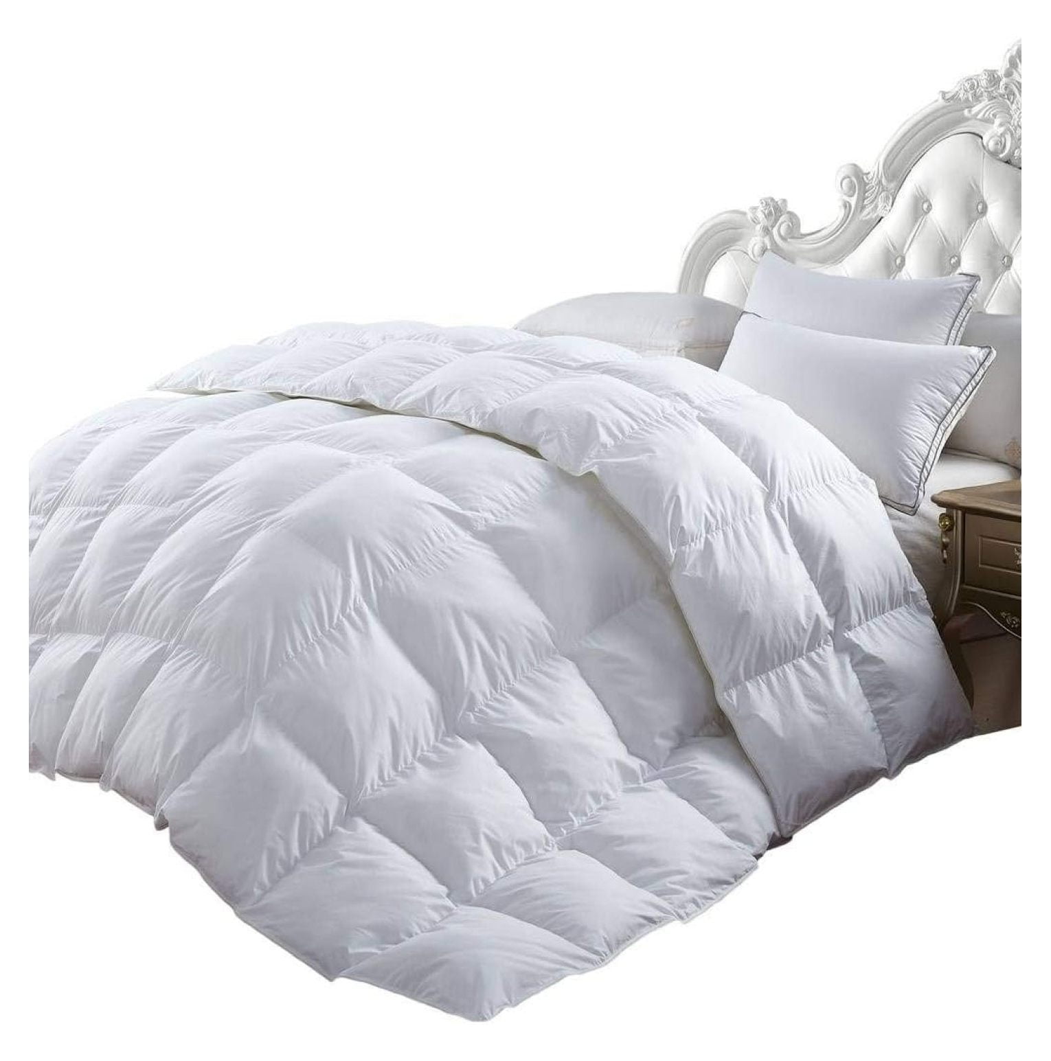 Luxurious Queen Size 700 Thread Count White Goose Down Comforter, 750 ...