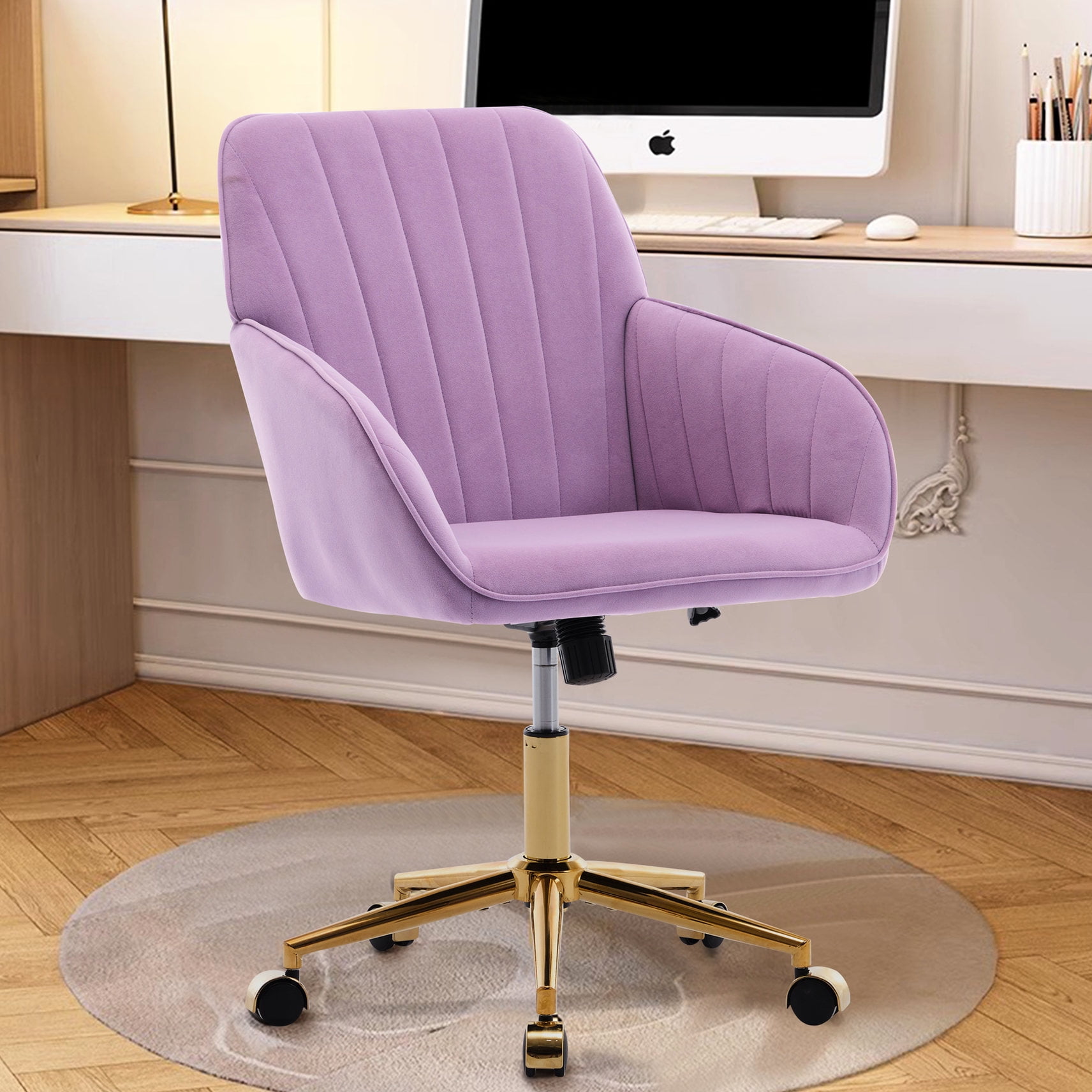 Luxurious & Safe for Prolonged Work - Golden Base Ergonomic Swivel ...