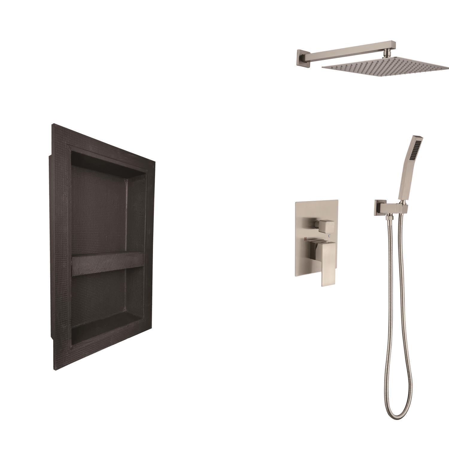 Luxurious Shower System featuring Chrome Finish High Pressure Shower ...