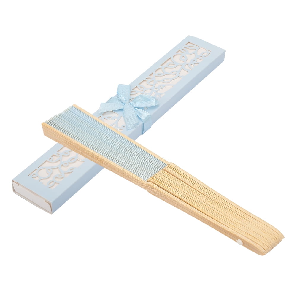 Luxurious Silk Folding Hand Fan In Cut Gift Box Party Favors Wedding ...