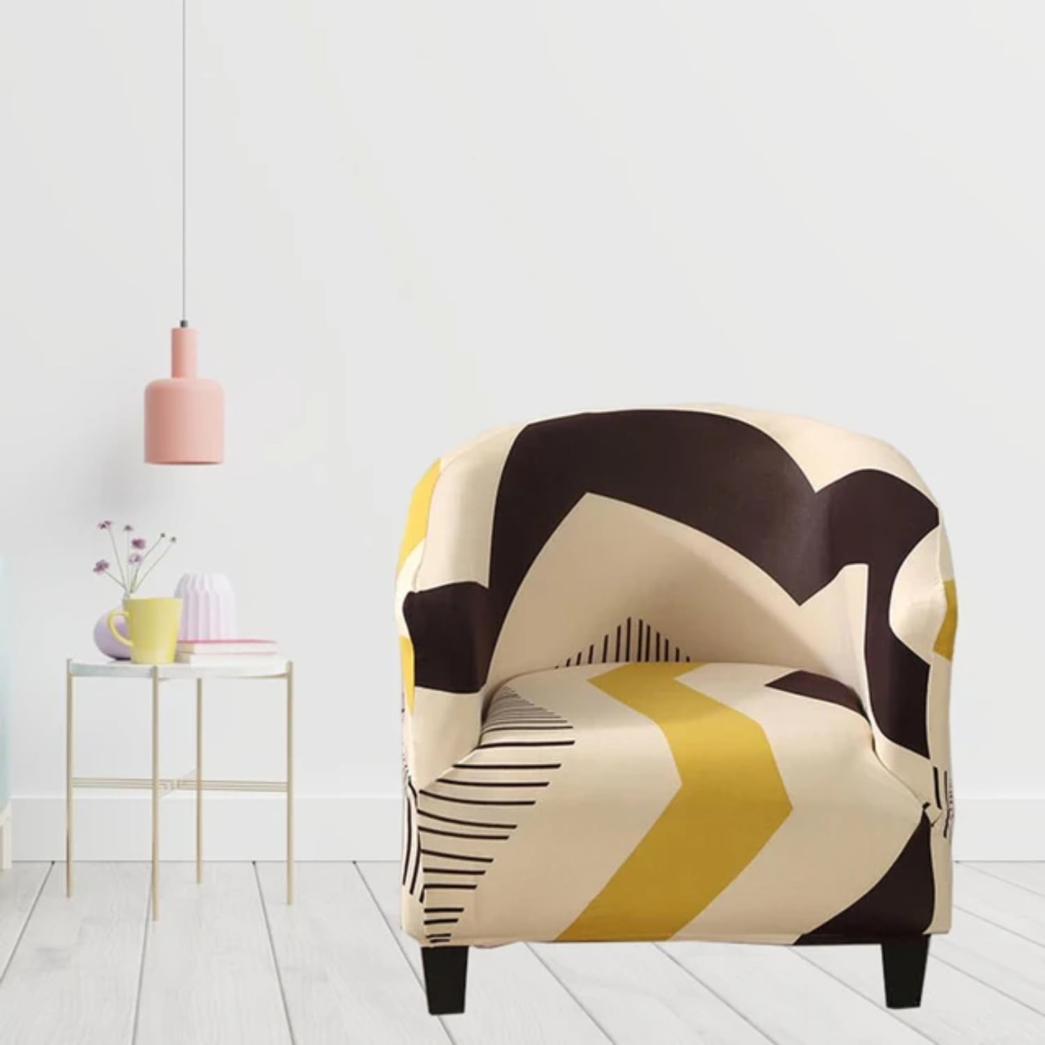 Luxurious Stretch Velvet Armchair Slipcovers - Elegant Tub Chair Covers ...