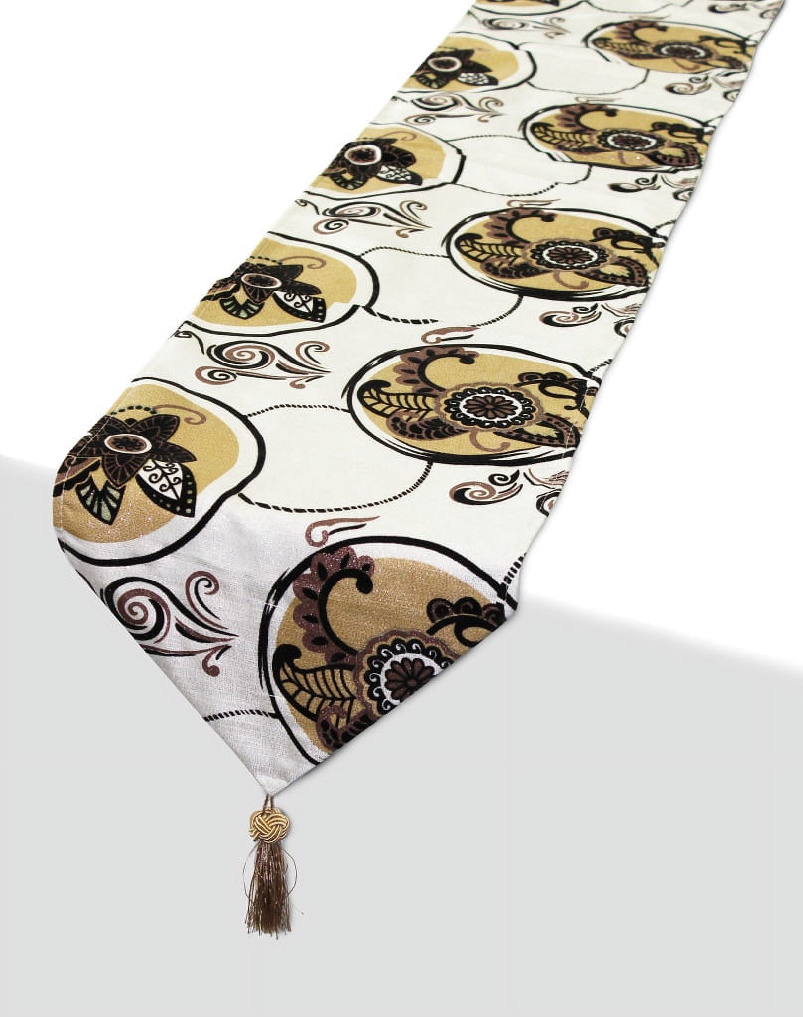 Luxurious Tivoli Flock Vintage Collection 13" X 70" Table Runner ...