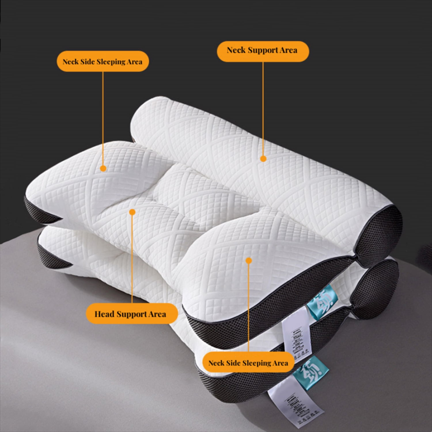 Luxurious Ultimate Large Size Memory Foam Orthopedic Pillow for ...