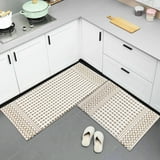 Luxurious Woven Cotton Thick Anti Fatigue Cushioned Kitchen Mat and ...
