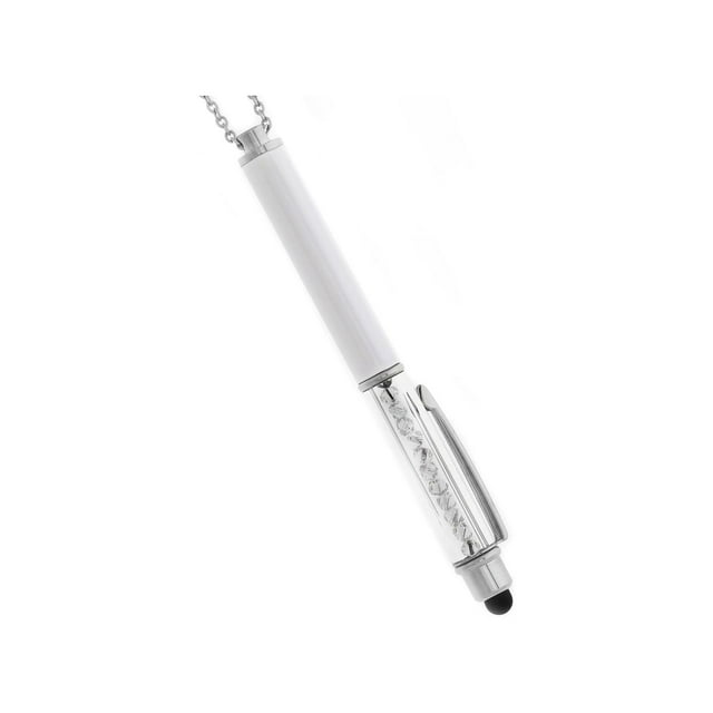 Luxurious ballpoint ‘Stylus’ pen necklace embellished with crystals ...