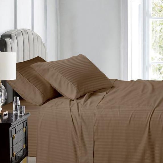 Walmart Luxury King Size 100% Cotton Sateen 600 Thread Count Damask ...