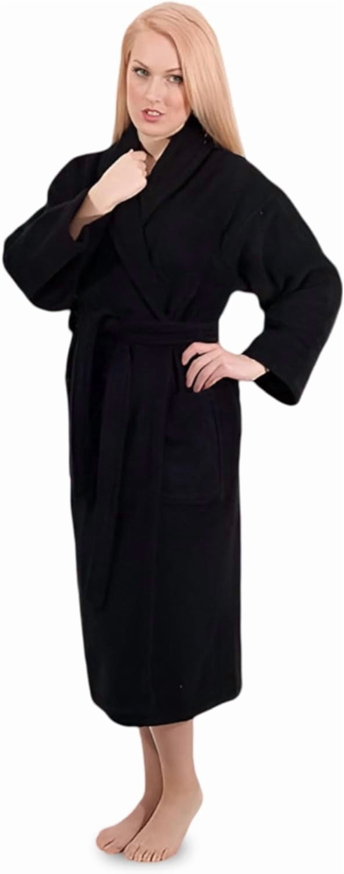 Luxury 100% Turkish Cotton Terry Cloth Bath Robe for Women & Men, 400 ...
