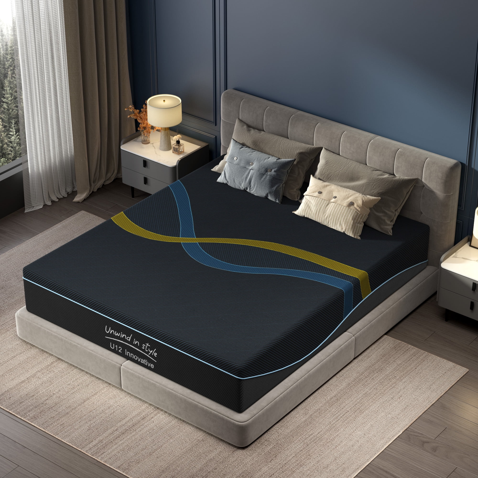 Luxury 12-Inch - Full Mattress, Gel Memory Foam Medium Firm Mattress in ...