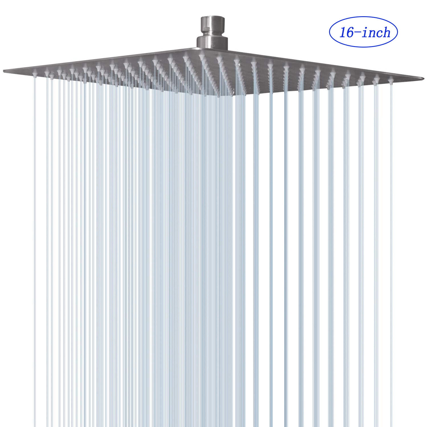 Luxury 16 Inch Large Square Stainless Steel Shower Head Rainfall ...