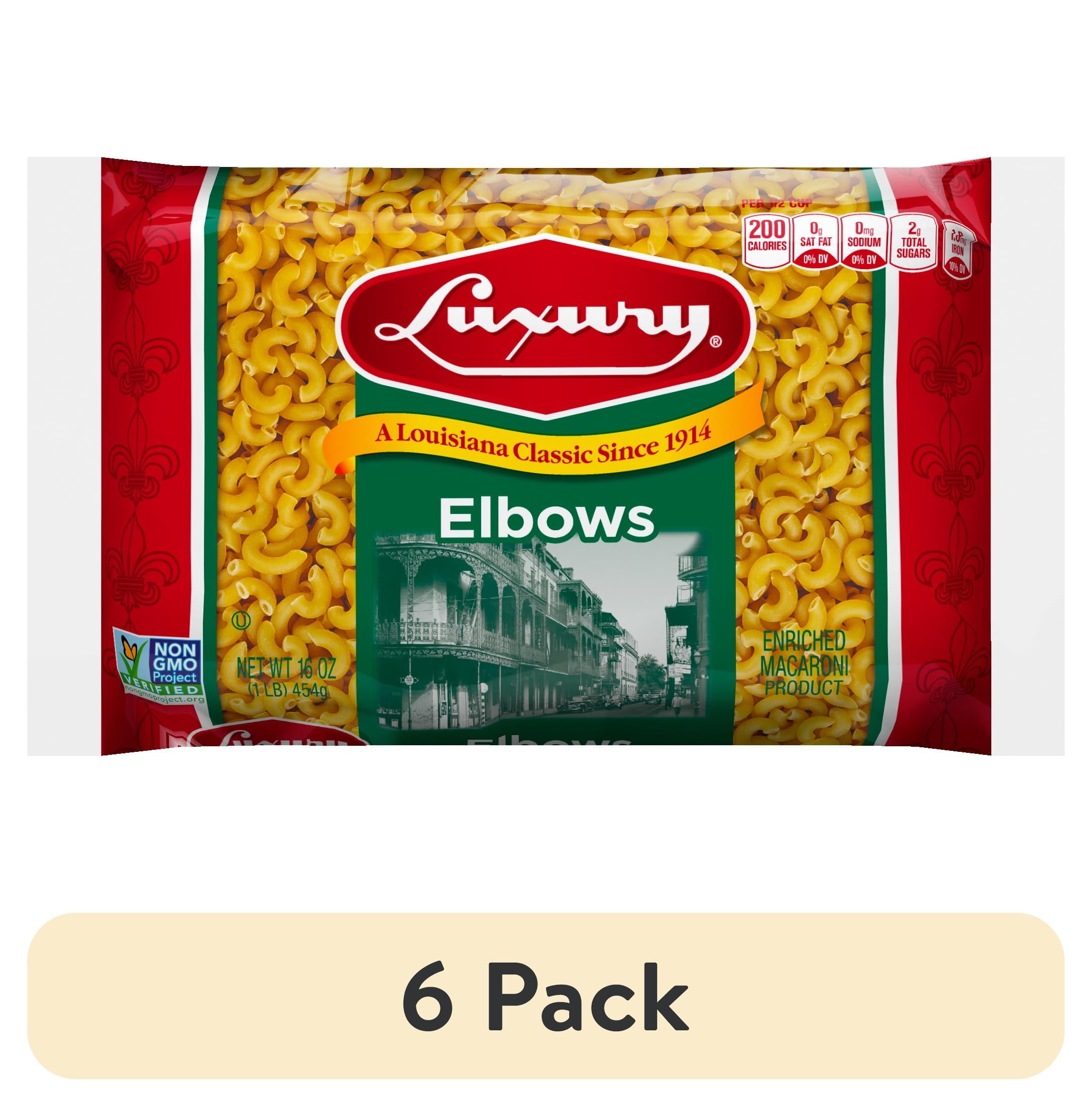 (6 pack) Luxury 16 oz Elbow Macaroni - Walmart.com