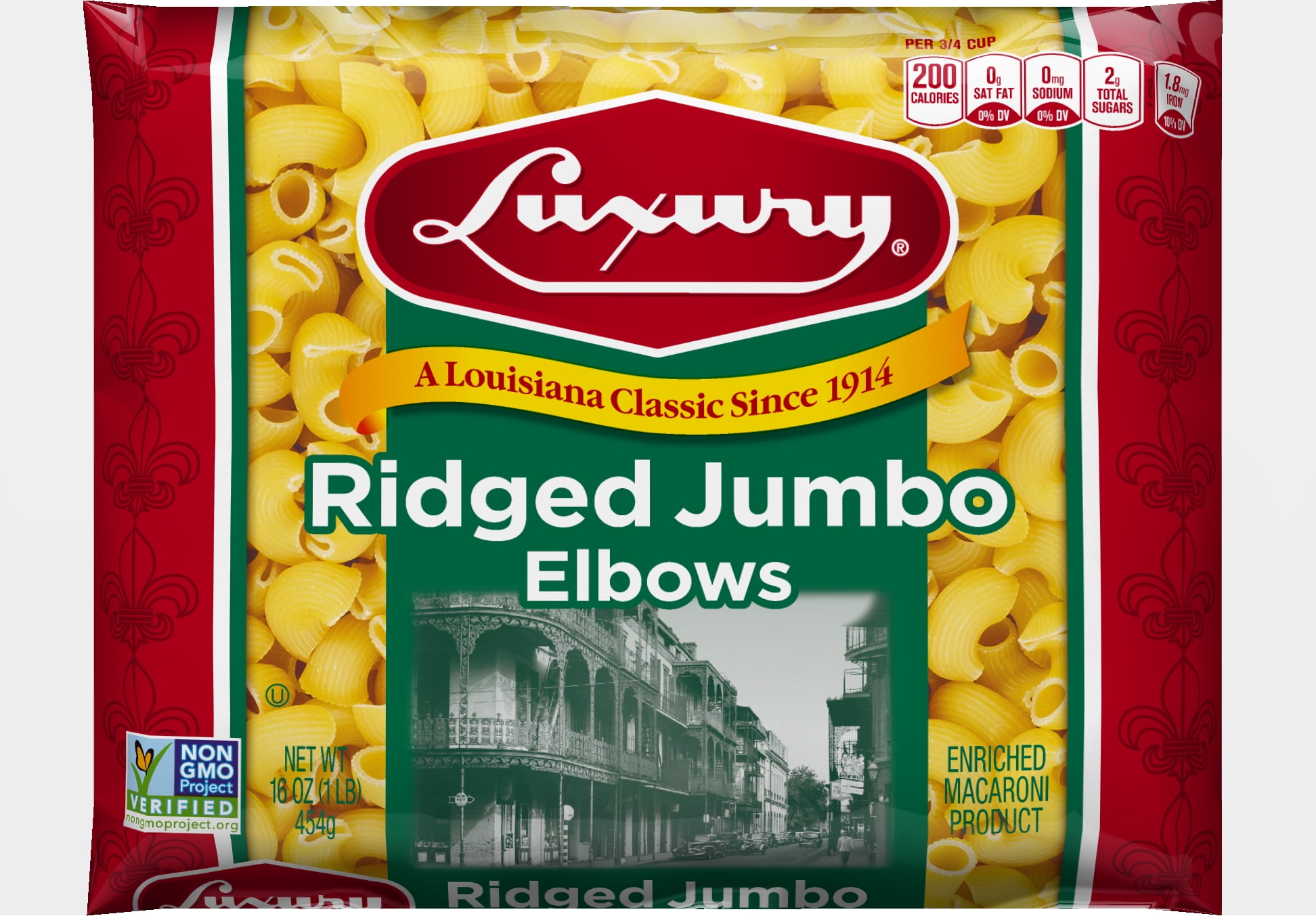 Luxury 16 oz Large Ridged Elbow Pasta - Walmart.com
