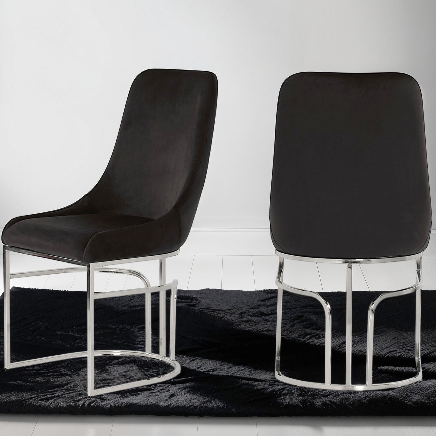 Luxury 2 Chair Set | Smooth Velvet & Contemporary Flair | Great for ...