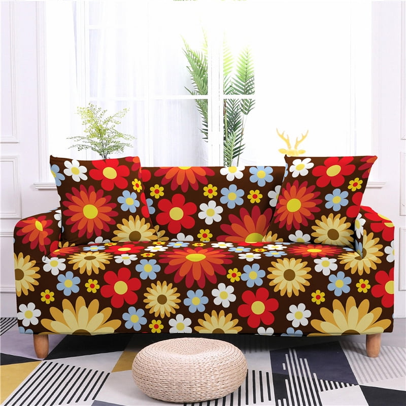 Luxury 3D Color Flower Print Sofa Cover Slipcover Stretch Sofa Covers ...