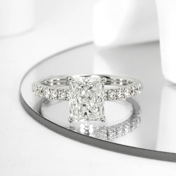 Eclet Jewels White Gold Over 14K Silver Diamond Rings - Marquise Cut ...
