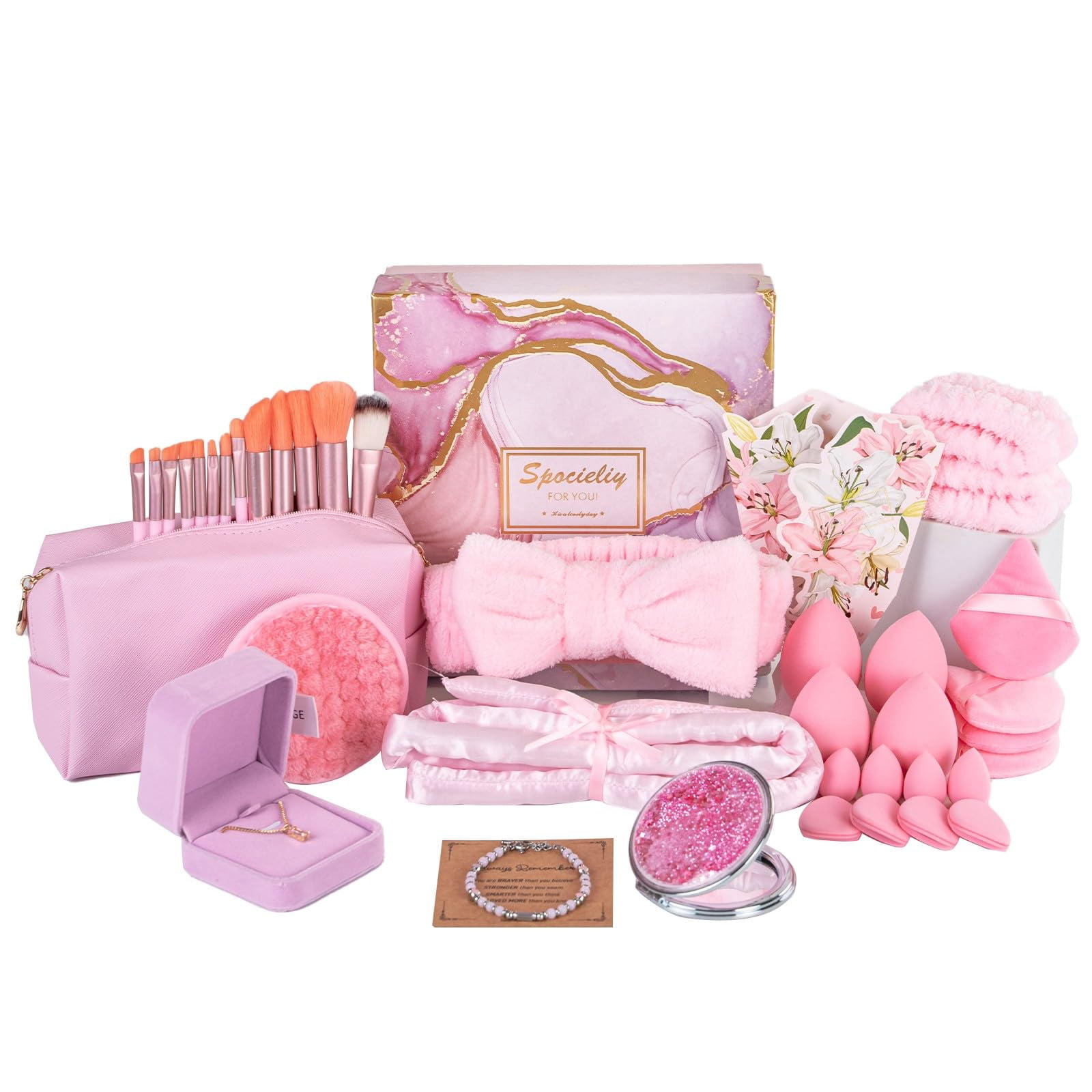 Luxury 40-Piece Makeup Gift KEF16 Set with Cosmetic Tools, Jewelry ...