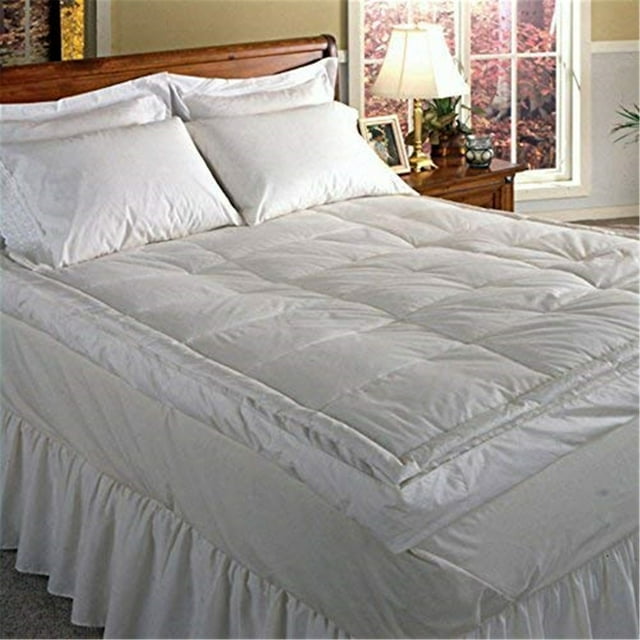 Luxury King Size Extra Thick Filled 5 in. Down Pillowtop Featherbed ...