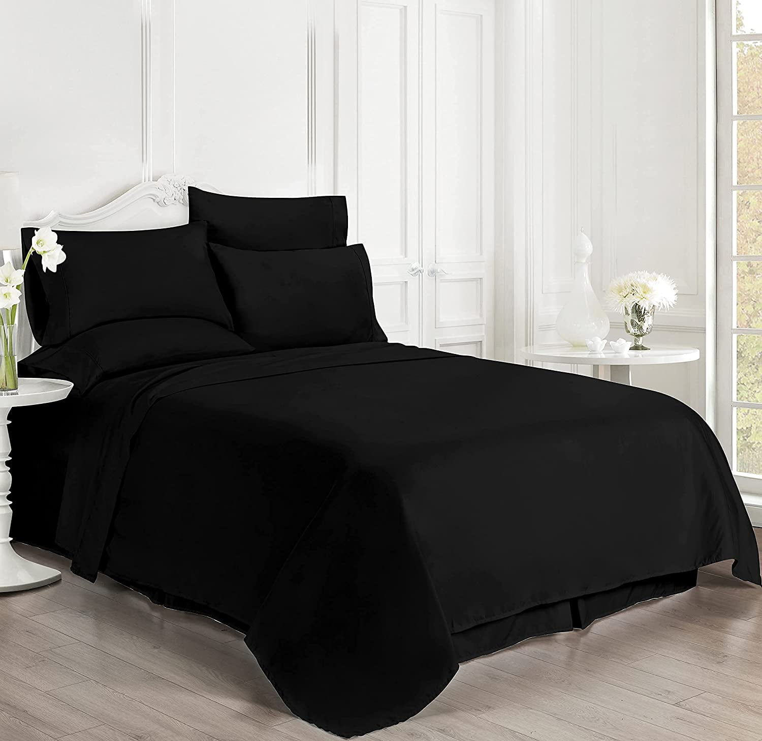 Luxury 6 Piece Bed Sheet Set - 100% Egyptian Cotton - 400 Thread Count ...