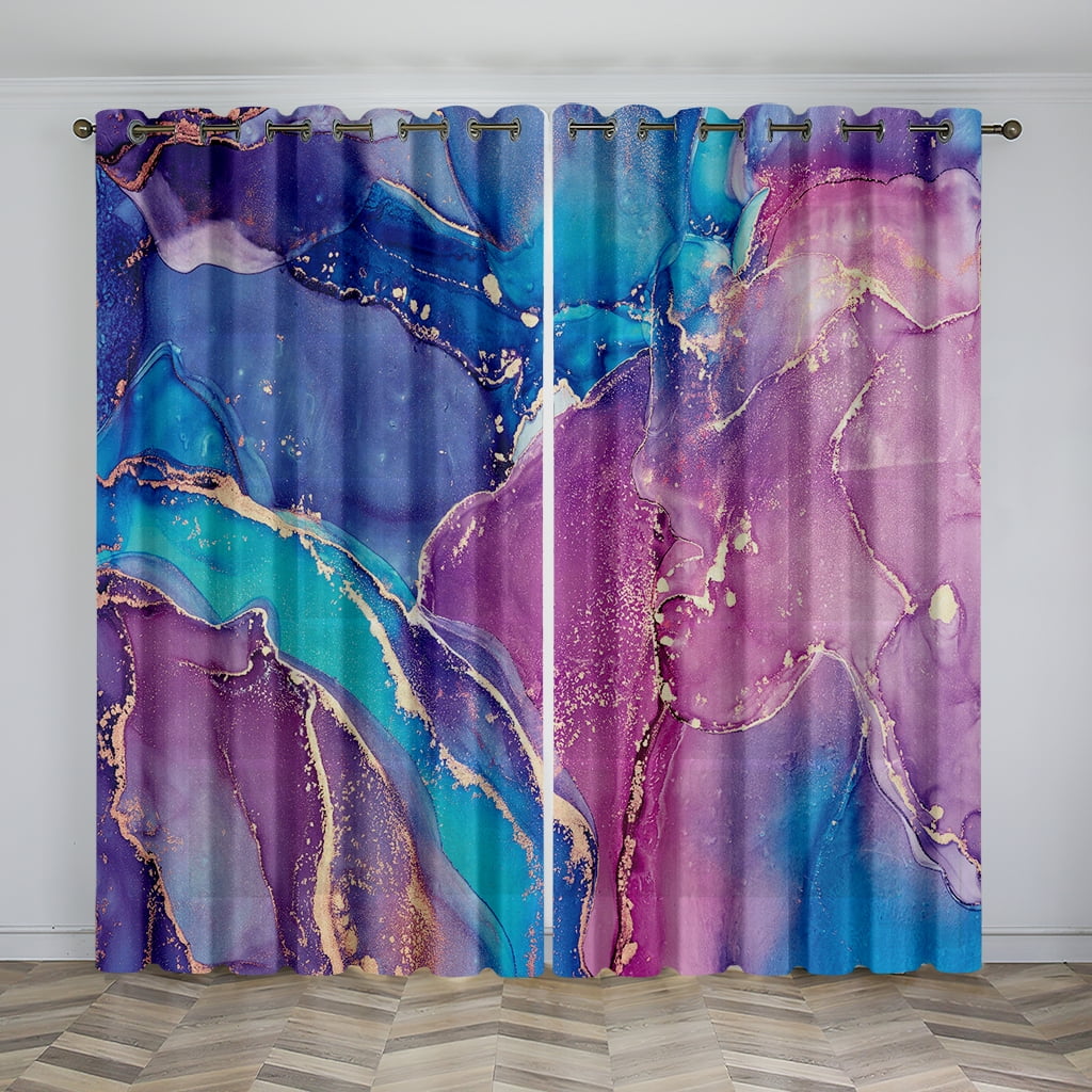 Luxury Abstract Geometric Marble Texture Window Curtains Blinds for ...